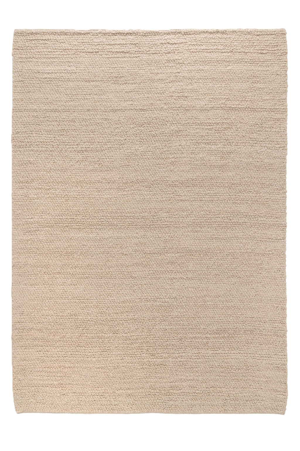 Sample of Newport Pebbly Weave Wool Rug in Beige – RFG